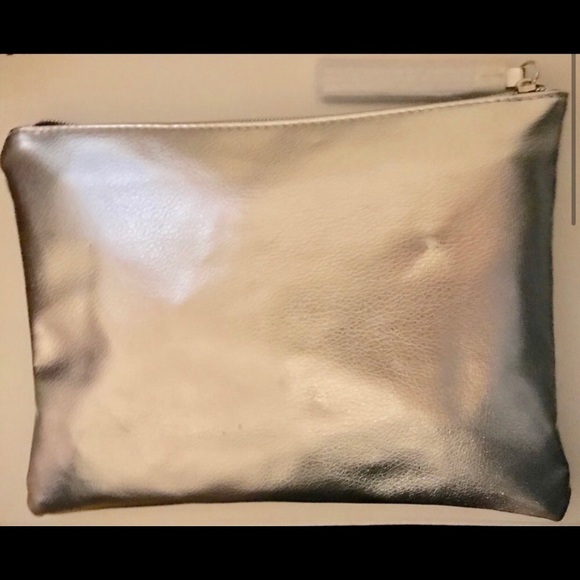 Bags | New Large Iphone Case Makeup Case Wallet Clutch Silver Gold ...